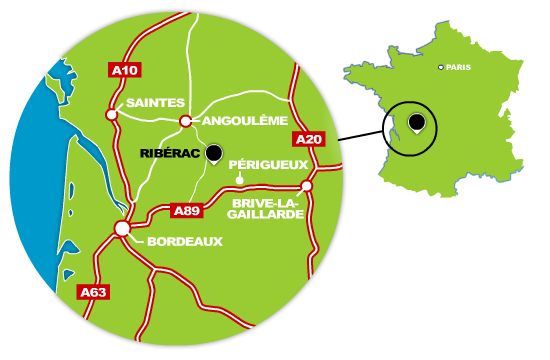 Venir à Ribérac - Ville de Ribérac